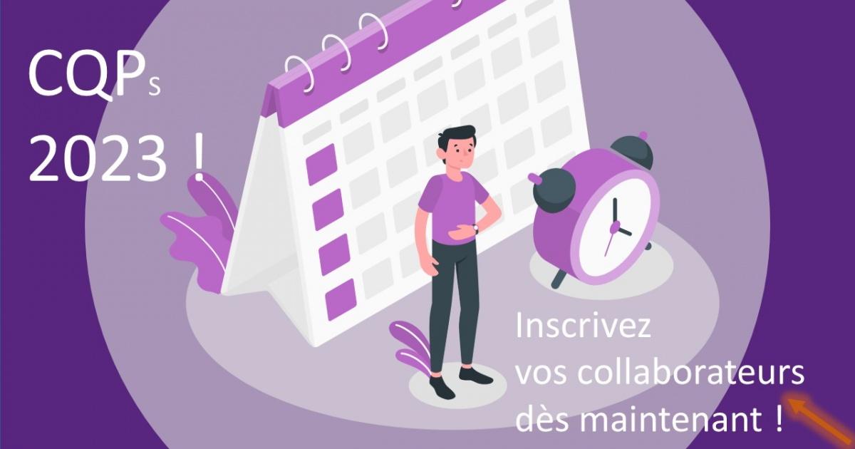 Découvrez le planning des CQP 2023 ! - Groupement Actibaie